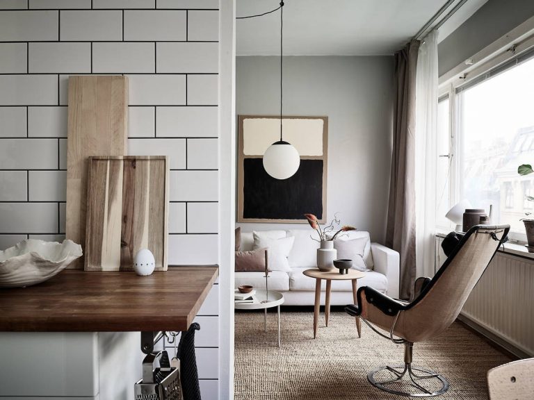 Earthy Toned Scandinavian Apartment – Design Studio 210